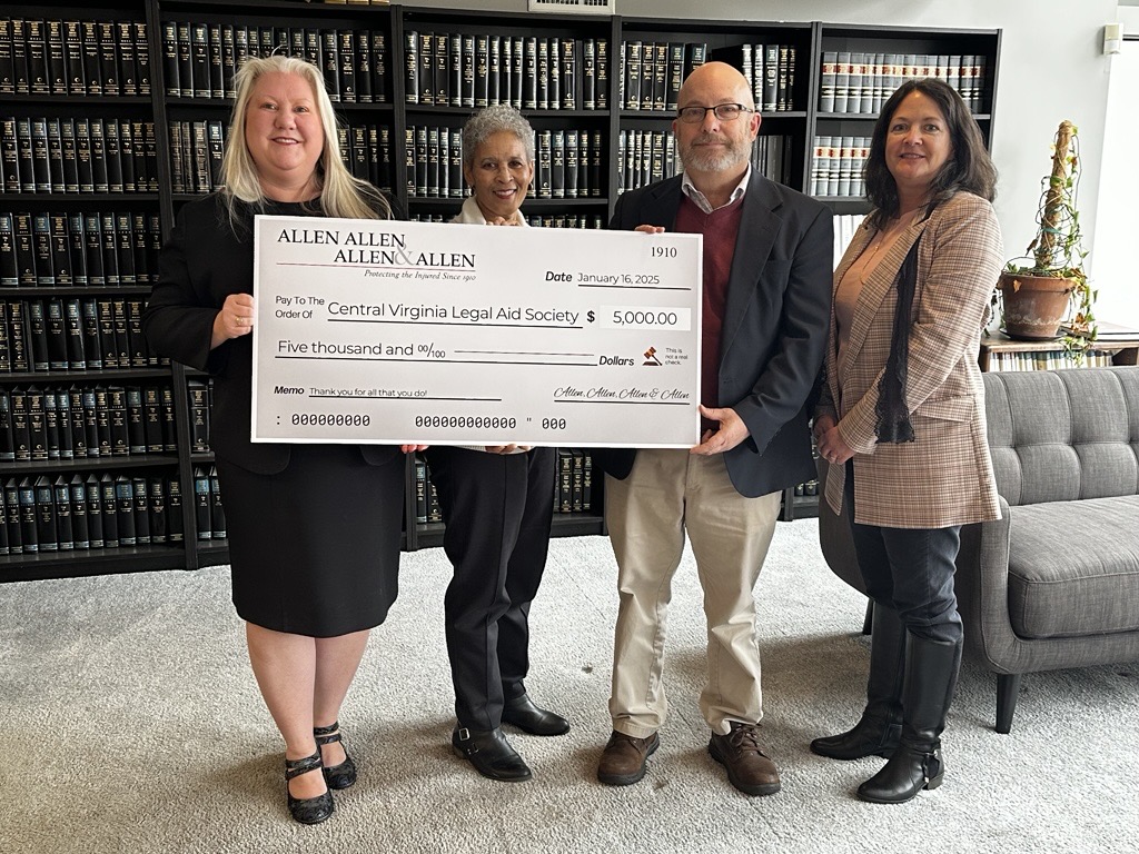 Allen & Allen donates $15K to Legal Aid | Allen and Allen